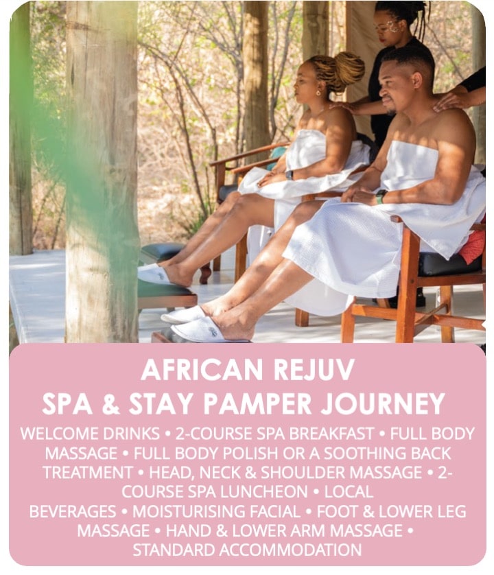 African Rejuv - Spa & Stay Pamper Journey - Mowana Spa